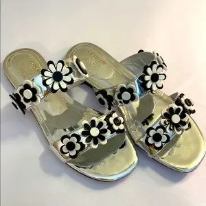 Larroude | Shoes | Larroude X Gabriela Nolle Blossom Flat Sandals In ...